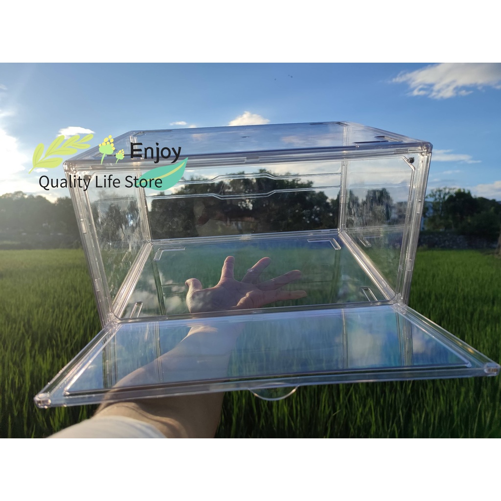 SIDE LID ACRYLIC SHOEBOX HIGH QUALITY SHOE ORGANIZER WITH MAGNETIC SIDE ...