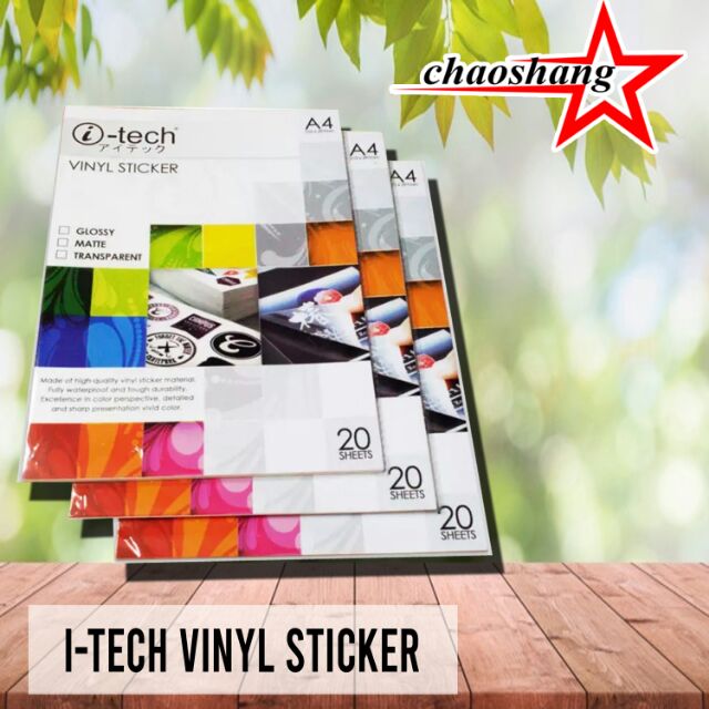 I-TECH VINYL STICKER (GLOSSY,MATTE,TRANSPARENT) | Shopee Philippines