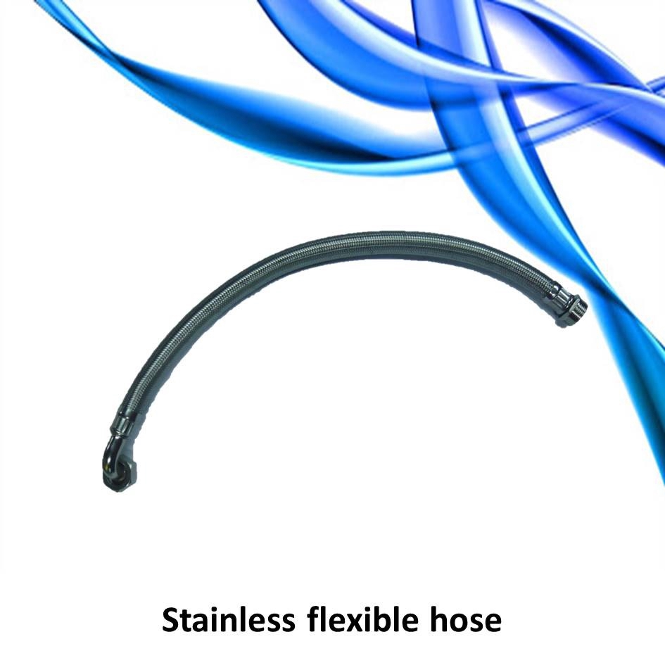 Stainless flexible hose 1 1/4" inch npt x 32" long for bladder tanks ...