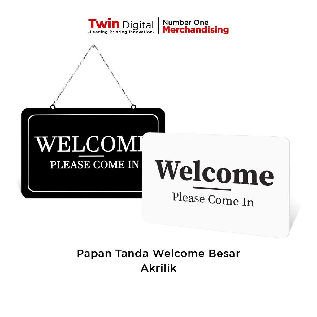 Twindigital Board Welcome Exclusive Sign Welcome Acrylic - Acrylic ...