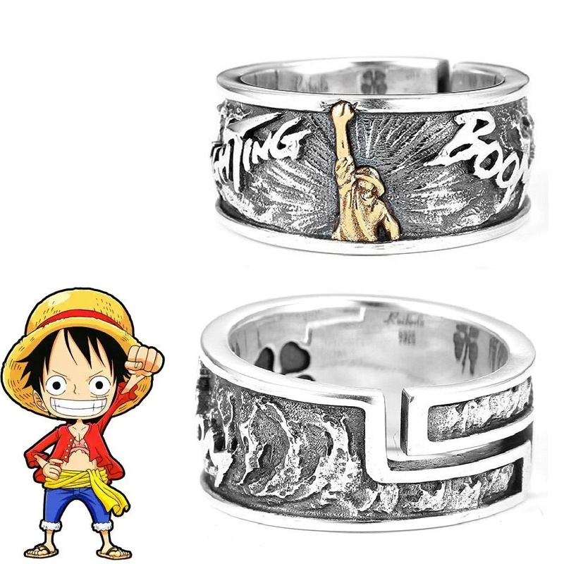 Anime One Piece Ring Monkey D Luffy Cosplay Adjustable Opening Unisex ...