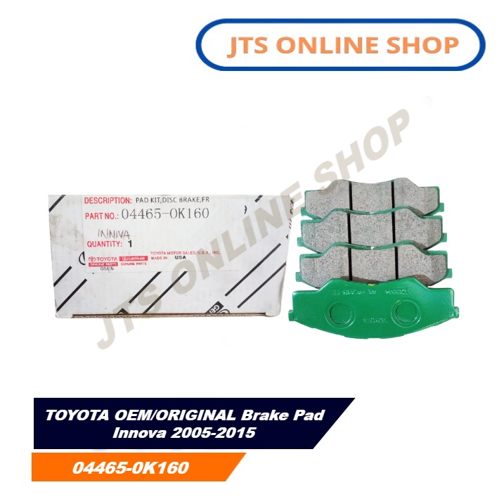 BRAKE PAD FA INNOVA/ HILUX 04465-0K160 HILUX 2004-2016 / INNOVA 2003 ...