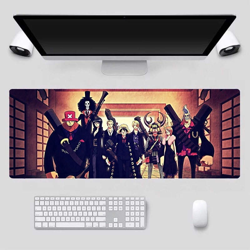 One Piece Luffy Pirate Ship Crew Anime Large Gaming Mouse Pad Keyboard ...