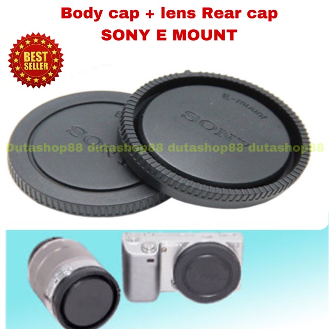 BODY CAP & LENS REAR CAP SONY MIRRORLESS NEX AND ALPHA / E-MOUNT ...