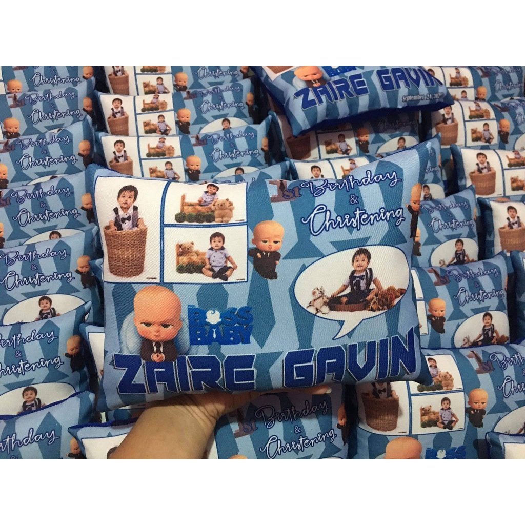 PERSONALIZED MINI PILLOW 5x5 6x8 8x8 8x11 (FREE LAYOUT FOR MINIMUM ...