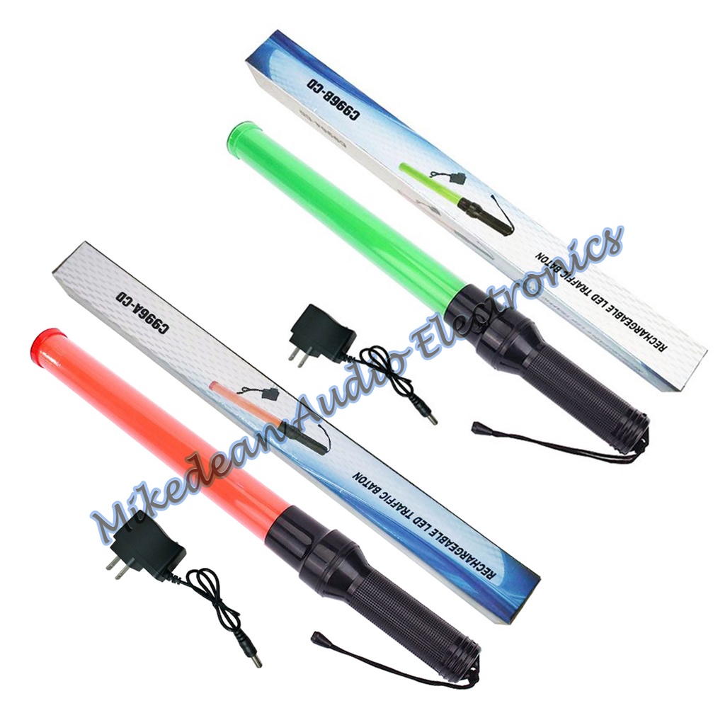 54cm Rechargeable Traffic Baton Light Fluorescent Stick Traffic Safety ...