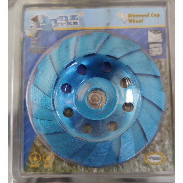 Benz Werkz Diamond Grinding Cup Wheel 4" Turbo Wave - For Stone ...