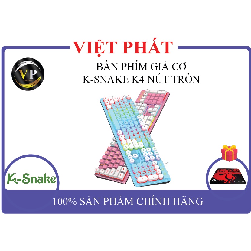 K-snake K4 Mechanical Keyboard - New Generation Led Round Button With ...