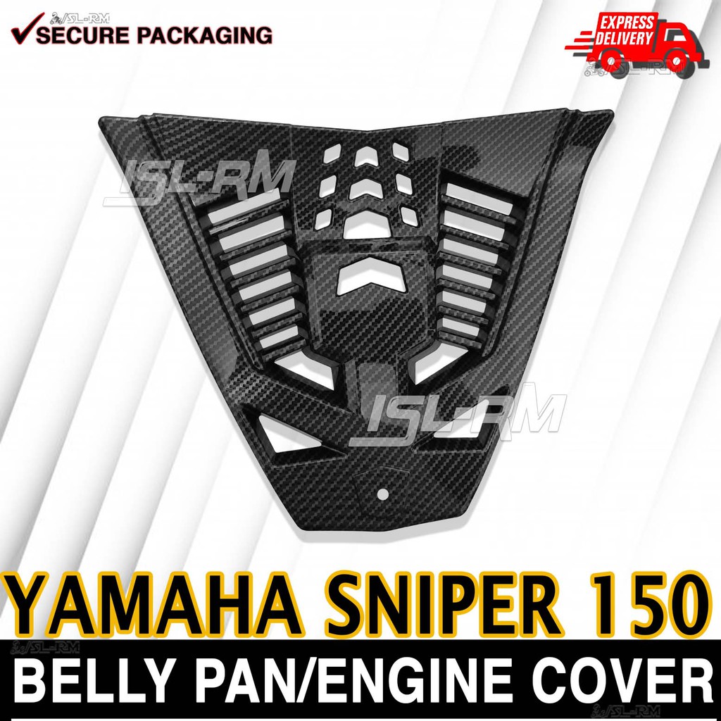 Sniper 150 Yamaha Engine Cover Belly pan Carbon Plug and play Yamaha ...