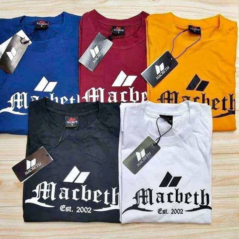 MACBETH BRAND OVERRUNS T'SHIRTS FOR MEN (UNISEX) | Shopee Philippines