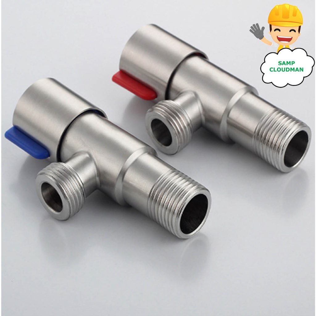 SUS44 Stainless Angle Valve 1/2 x 1/2 Bathroom Water Angle Valves ...