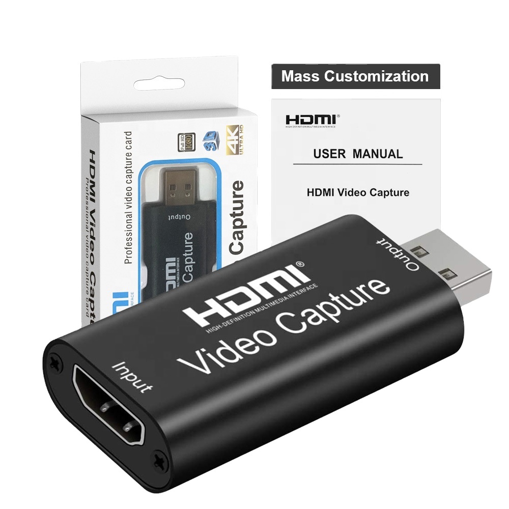 HDMI Video Capture Card Screen Record USB2.0 1080P 30FPS Game Capture ...
