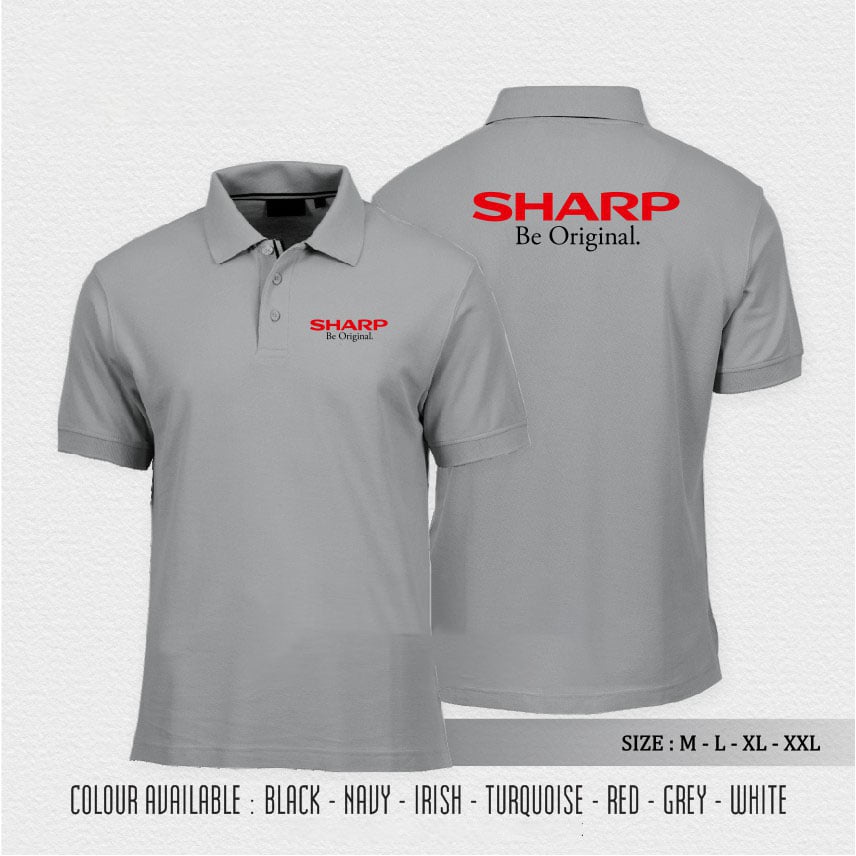 Sharp electronic polo shirt/sharp electronic Collar shirt | Shopee ...