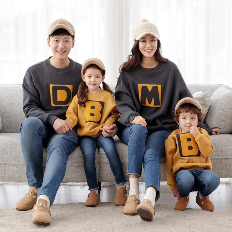 Congme Family Sweater Mom Dad Baby Kids Family Matching Sweater Parent ...