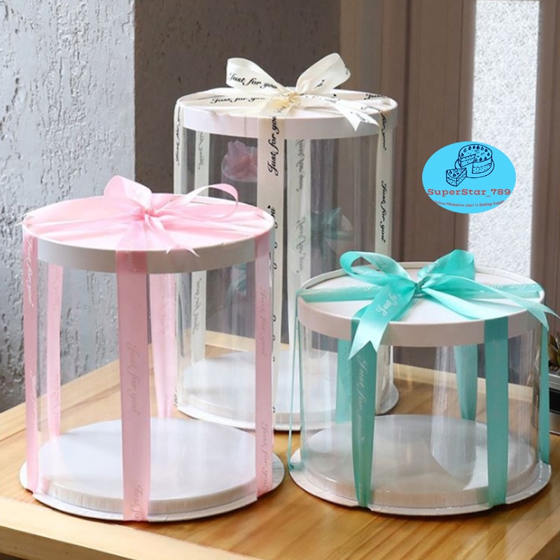 Transparent Clear Acetate Round Cake Box | Shopee Philippines