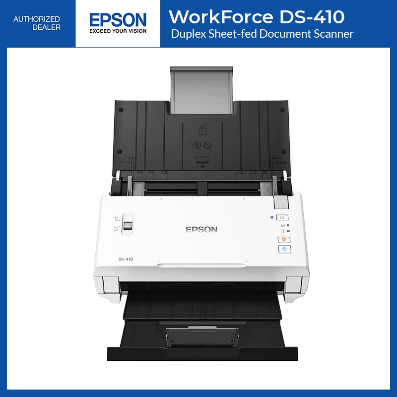 Epson Work Force DS-410 Scanner Duplex Sheet-fed Document Scanner Built ...