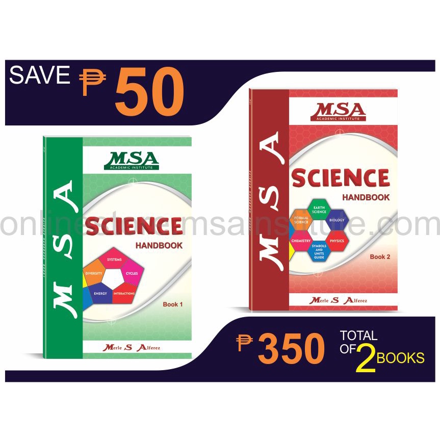 MSA Science Handbook Set (Authentic / Brand New) | Shopee Philippines
