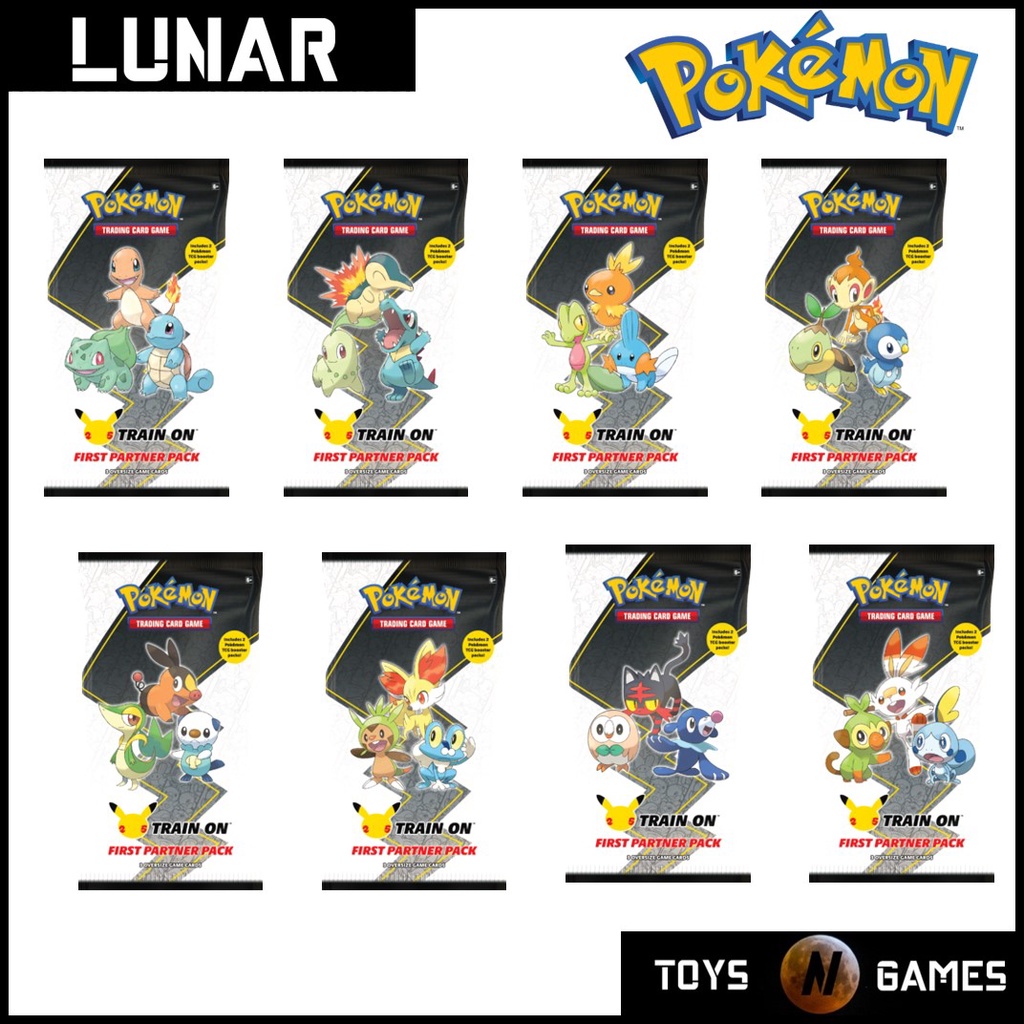 Pokemon TCG: 25th Anniversary First Partners Jumbo Cards Booster Pack ...