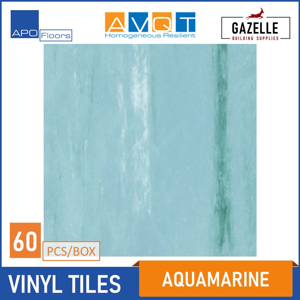 Apo Floor Vinyl Tiles AVQT (18 Colors Available) 1.3mm 60pcs / Box 11 ...