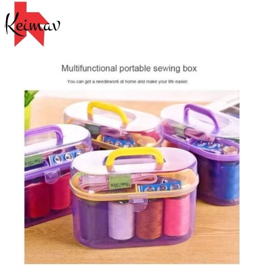 10 in1 Sewing Kit Box Set Small Household Sewing Tools Portable Sewing ...