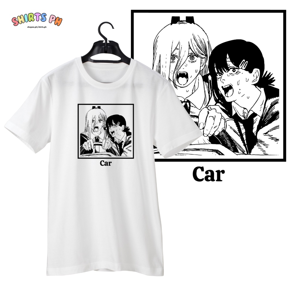 Chainsaw Man Power & Kobeni Car Anime Shirt Tshirt for Men for Women ...
