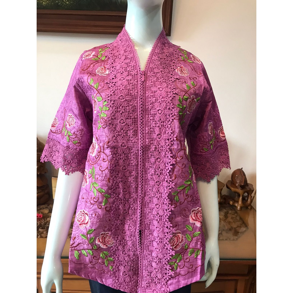 KATUN Ta - alexuez kebaya Short Hand Embroidery Color 3047/embroidery ...