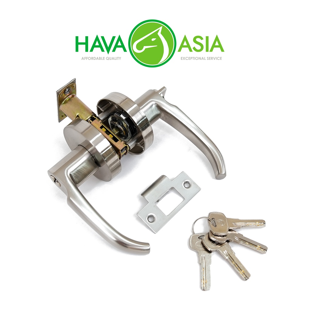 HavaAsia Heavy Duty Entrance Door Lock Set Tubular Lever Type (Code ...