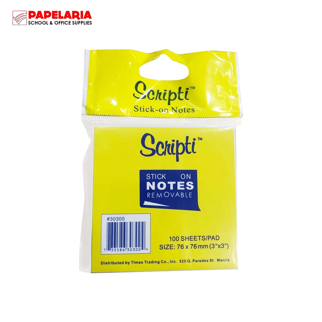 SCRIPTI STICKY NOTE #30300 | Shopee Philippines
