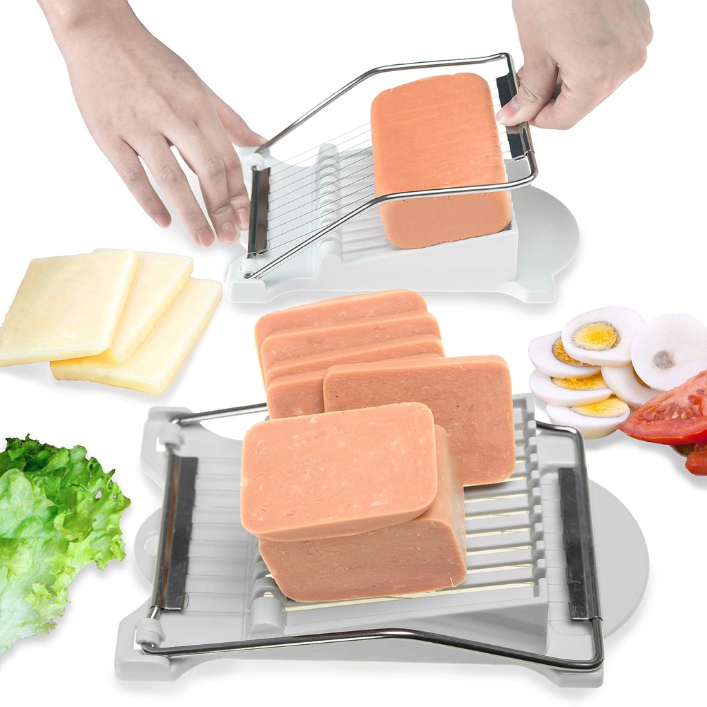 Shilily Luncheon Meat Slicer Egg Fruits Vegetables Stainless Slicer 10 ...