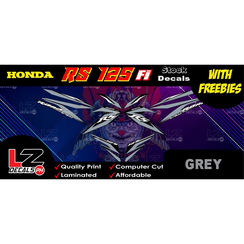 Honda RS 125 Fi Stock Decals / Stickers | Shopee Philippines