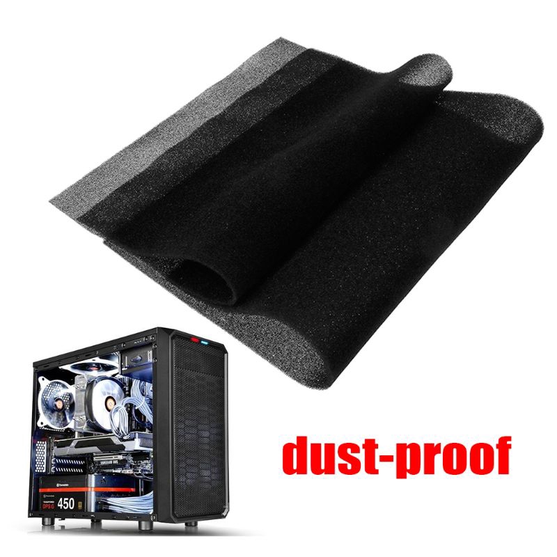 Dark* 500x400x3/5MM Computer Filter Mesh PC Case Fan Cooler Dustproof ...