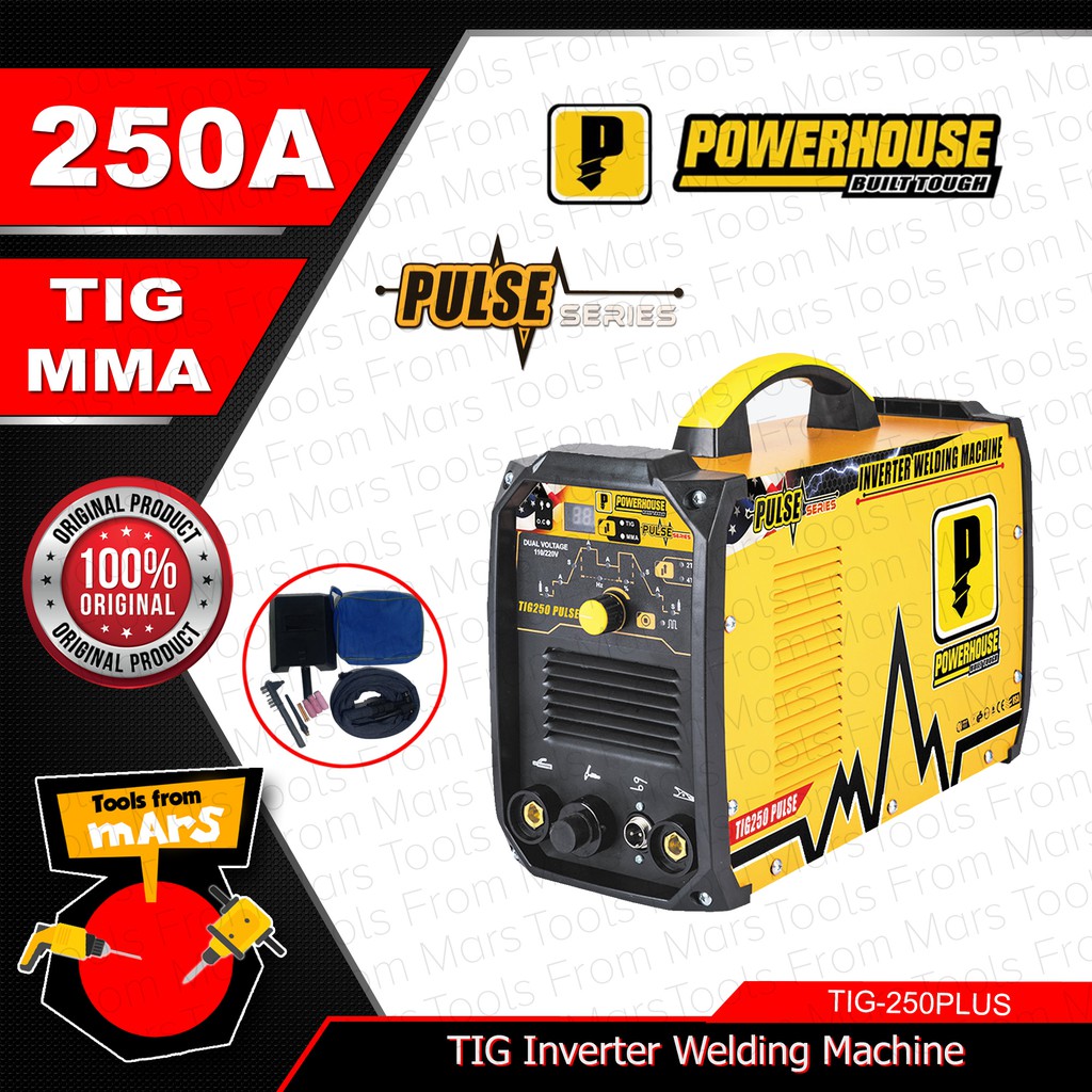 POWERHOUSE 250A TIG PULSE SERIES Inverter Welding Machine MMA-TIG-250-PULSE •TFM• | Shopee ...