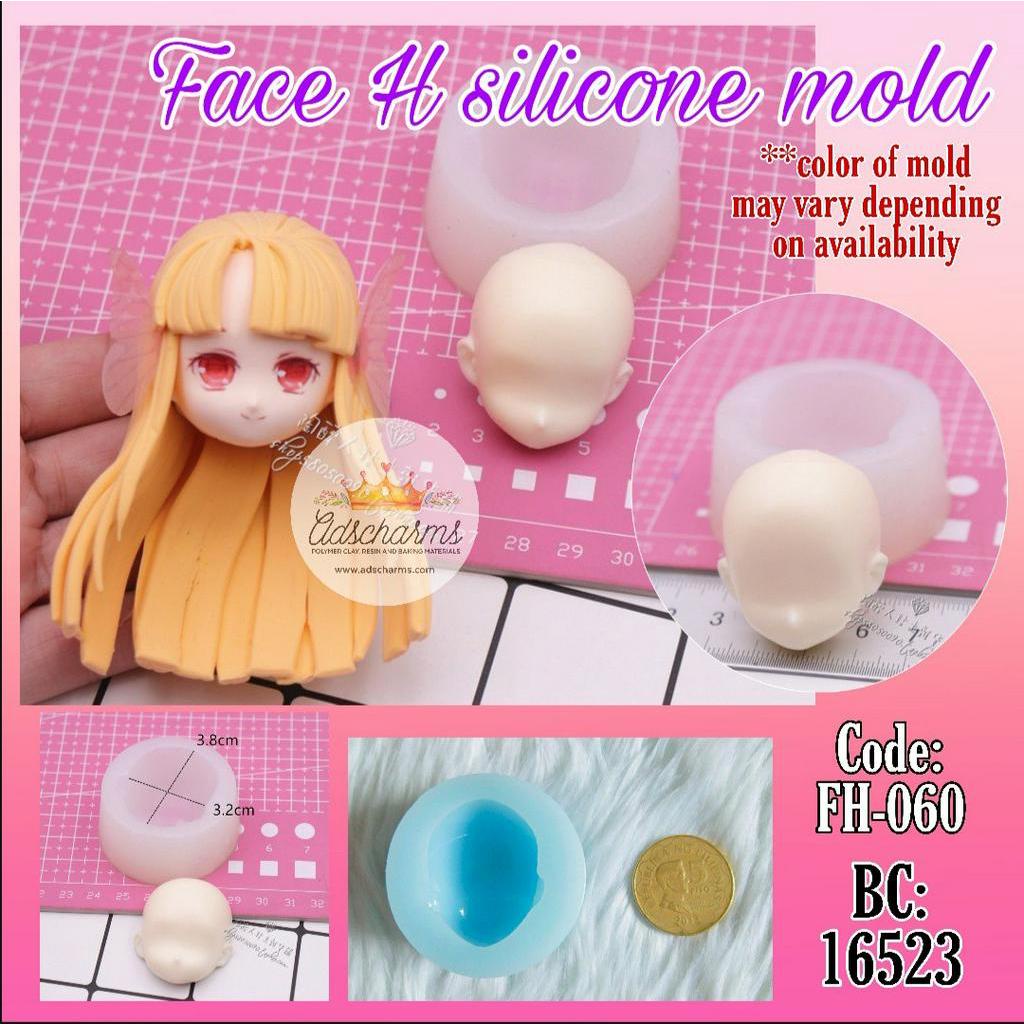 ASM Face H silicone mold | Chibi Topper Face mold | FH-060 | BC165233 ...