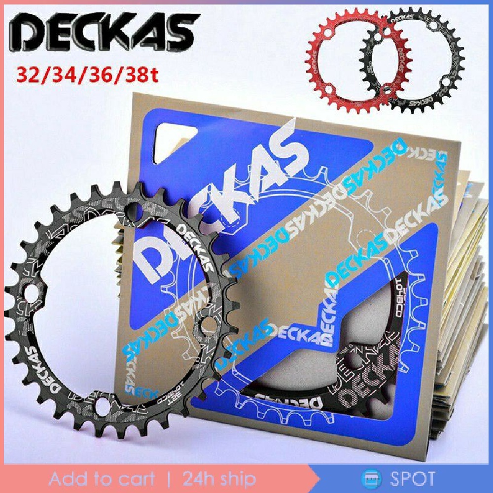 DECKAS Mountain Bike Chainring Disc Oval Disc 104bcd Positive and ...