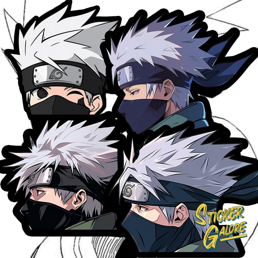 KAKASHI PEEKER STICKERS | NARUTO WATERPROOF STICKERS | VINYL LAMINATED ...