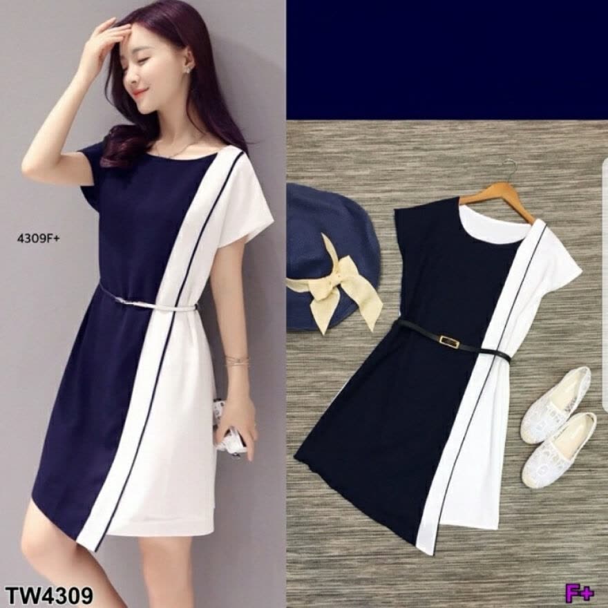 Kyoko Fashion Dress Lucinta Navy Blue L. | Shopee Philippines