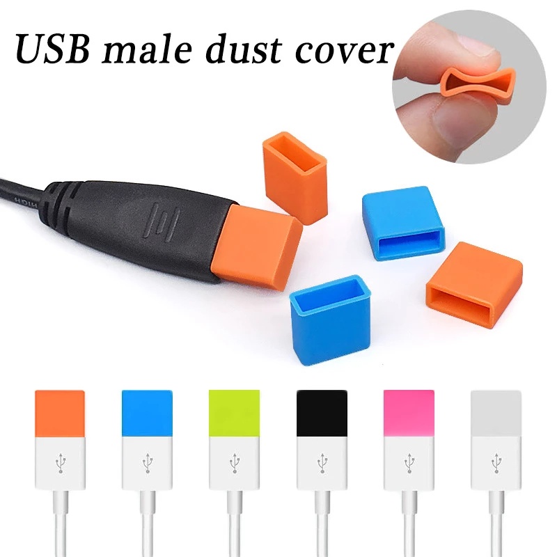 usb Dust Plug Protector Cap USB Charging Extension Transfer Data Line ...