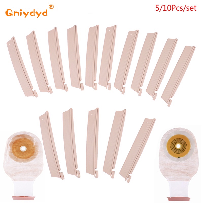 5/10Pcs Drainage Water Bag Seal Clips Plastic Ostomy Bag Clips Sealing ...