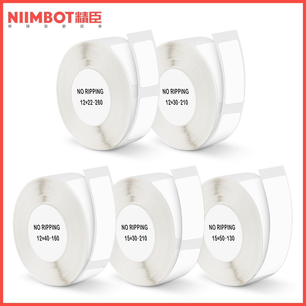 Niimbot D11 Label Sticker White Label Paper Roll Waterproof Thermal ...
