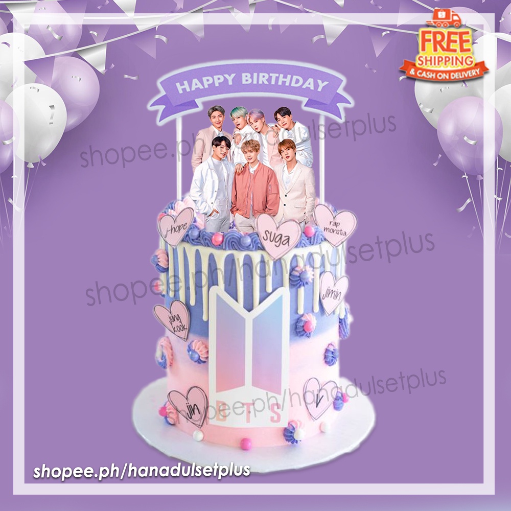 Bts Cake Topper [set] | Bts Red cup cake toppers ♥ hdsplus1 PASTEL ...