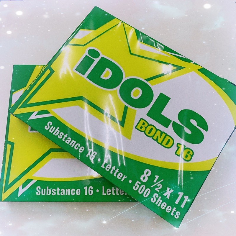 Idols Bond Paper Substance 16 Copy Paper Short And Long | Shopee ...