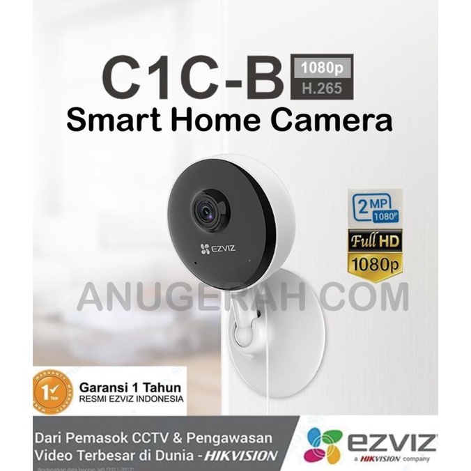 Ezviz C1C-B H265 Full HD 1080p 2MP Smart Indoor IP Camera Wi-Fi ...