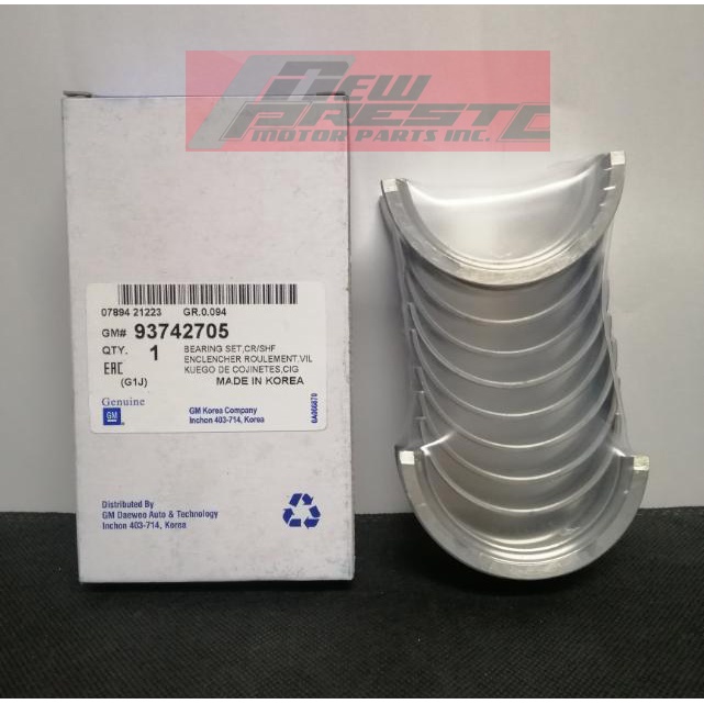 MAIN BEARING STANDARD FOR CHEVROLET OPTRA 1.6 / AVEO 93742705 | Shopee ...