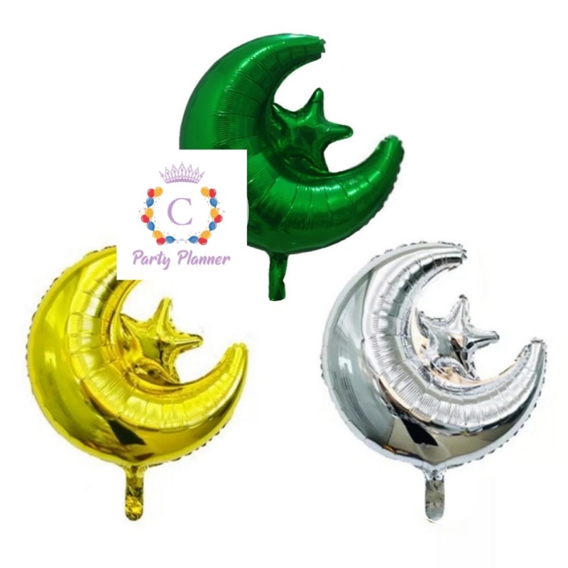 Balloons Star Moon Balloons Eid Mubarak Balloons Eid Balloons Eid ...