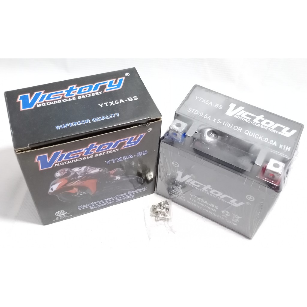BATTERY VICTORY - YTX5A-BS (RAIDER150)(TMX 125 NEW) | Shopee Philippines