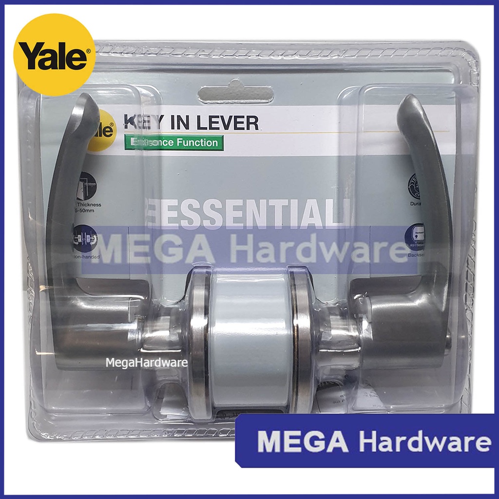 Yale Lever Type Essential Entrance Lockset Doorknob VL4467 VL4447 (also ...