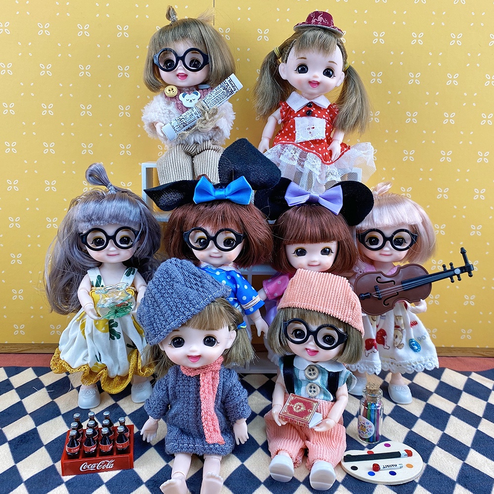 Milk Tea Sister Mini BJD Doll 1/6 Anime Character Simulation Formal ...