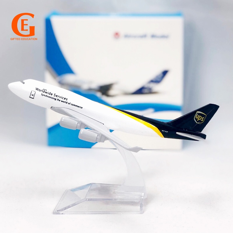 UPS B747 Boeing 747 Aircraft Model Die-cast Metal Airplane Parcel ...