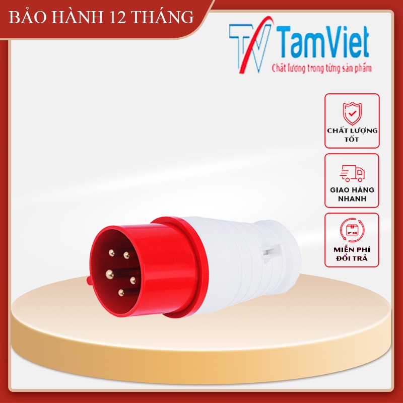 Industrial Plug 16A 32A 3 Phase 5-Pin, 3-Phase 380V Power Plug | Shopee ...