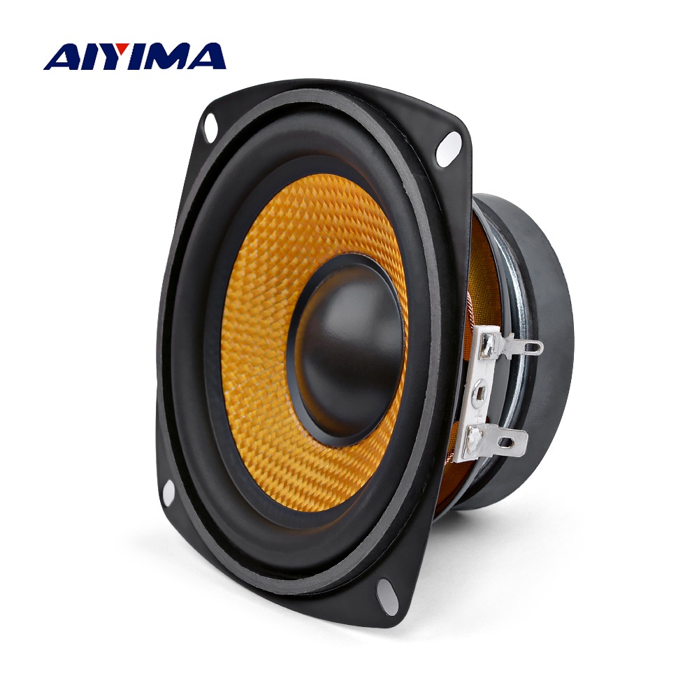 AIYIMA 1Pc 4 Inch Audio Portable Subwoofer Speaker Driver 4 Ohm 15W Bass Speaker DIY Multimedia ...